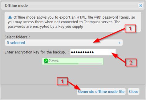 Offline Mode Teampass Documentation Offline Mode Teampass Documentation