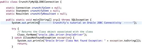 Simple Oracle Database Jdbc Connect And Executequery Example In Java