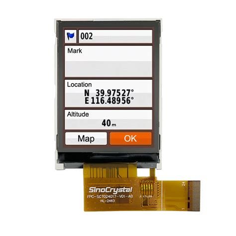 24 Color Tft Display With St7789v 8 Bit Parallel Interface