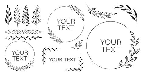 검은 월계수 가지 세트 꽃 장식 칸막이 컬렉션 빈티지 월계수 화환 손으로 그린 벡터 월계수 장식 요소를 남깁니다 잎 소용돌이 상 아이콘 벡터 그림입니다 검은색에 대한 스톡