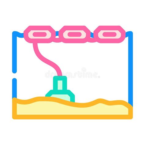 Wave Energy Generation Tidal Color Icon Vector Illustration Stock