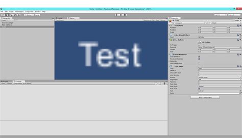 Textmesh Somehow Fails To Render Correctly Unity Engine Unity