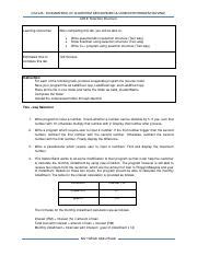 CSC Chap Lab Pdf CSC FUNDAMENTAL OF ALGORITHM DEVELOPMENT COMPUTER PROBLEM