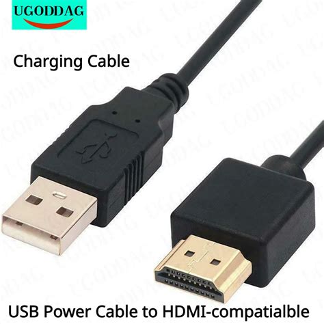 노트북 Usb 전원 케이블 Hdmi 호환 수 수 충전기 충전 케이블 스마트 기기용 분배기 어댑터 50cm Best5