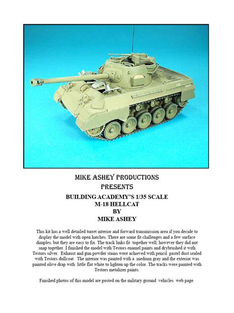 Article Building Academys M 18 Hellcat Pdf