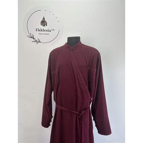Embroidered Orthodox Cassock With An Embroidered Line Inner Cassock