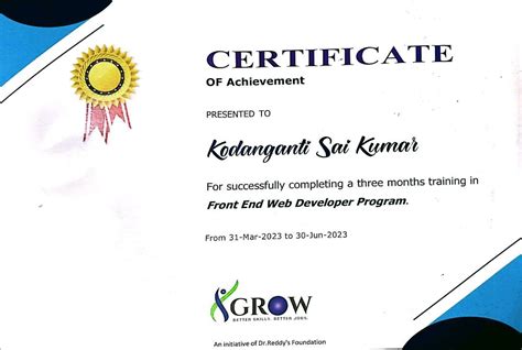 Sai Kumar On Linkedin Frontenddeveloper Growtech