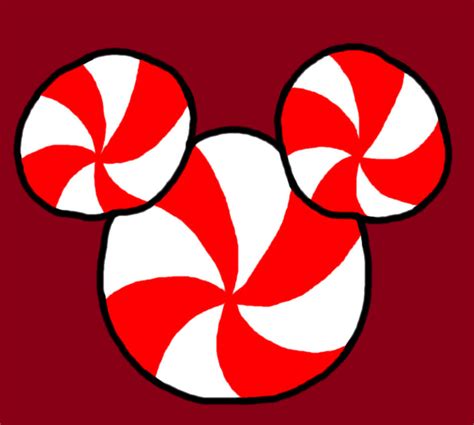 Peppermint Mickey Shape By Iamautism On Deviantart