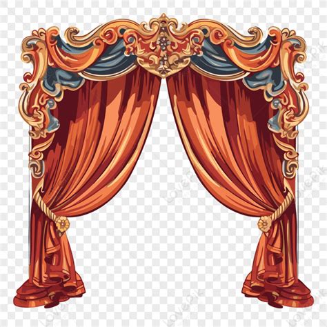 극장 커튼 벡터상표클립 아트만화 Png 일러스트 무료 다운로드 Lovepik