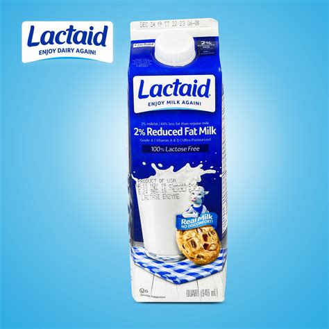 Lactaid Reduced Fat Milk 946 Ml Online At Best Price Lulu Ksa