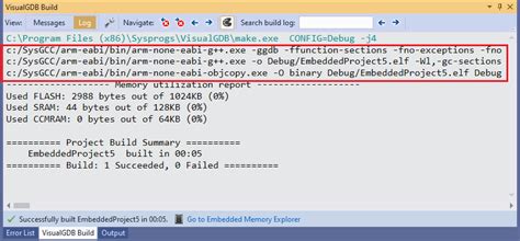 visualgdb makefiles visualgdb documentation
