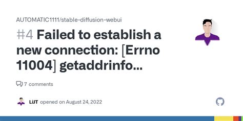 Failed To Establish A New Connection Errno 11004 Getaddrinfo Failed