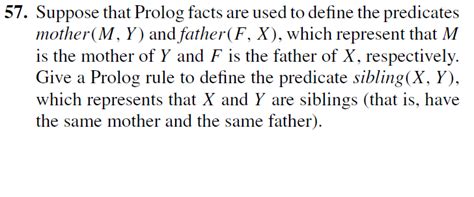 solved suppose that prolog facts are used to define the