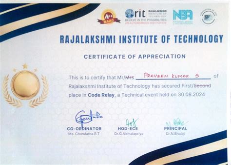 Praveenkumar S On Linkedin Won The First Prize In The Code Relay