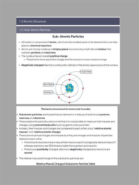 Unit 1 Atomic Structure And Chemical Bonding Pdf