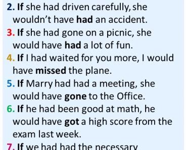 Zero Conditional English Study Here English Study Types Of Sentences Transition Words