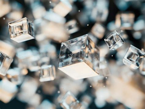Glass Cubes Floating In Air Stock Image Image Of Floating Artistic 374563137