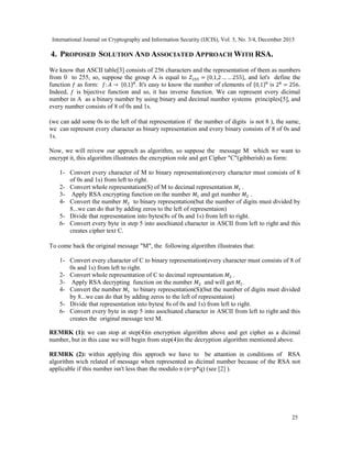 Rsa Algorithm With A New Approach Encryption And Decryption Message Text By Ascii Pdf