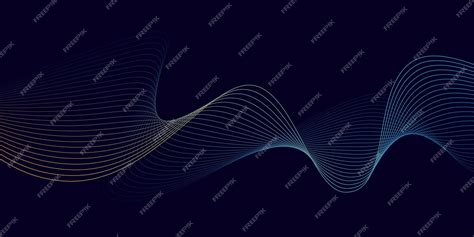 Premium Vector Modern Flowing Wave Pattern Stripes Background