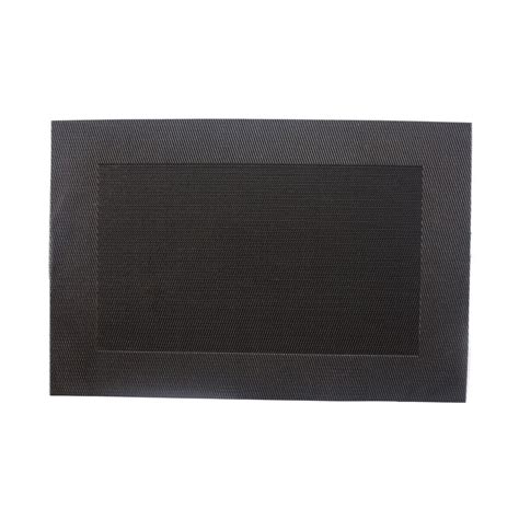 Individual Pvc DiseÑo Recuadro Grafito 47x30cm — Deco Hogar