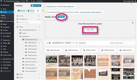Media Library Upload Guide Bishopsteignton Heritage