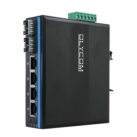 Industrial Network Switch 6 Port Fast Ethernet 10100mbps Fiber Network