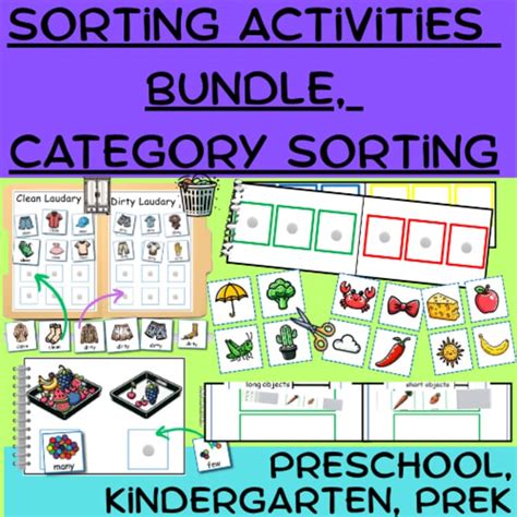 Sorting Activities Bundle Category Sorting Bundle Special Education Autism