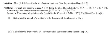 Solved Notation N Is The Set Of Natural Chegg