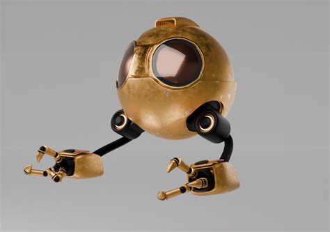 Hovering Spy Robot Easy Rig Control Cgtrader