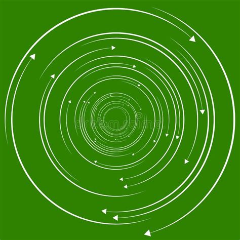 Circular Arrows Random Concentric Circles With Arrows For Twist