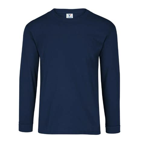Playera Peso Completo Cuello Redondo Manga Larga Para Caballero Color