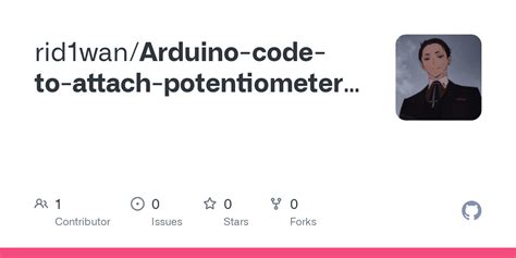 GitHub Rid Wan Arduino Code To Attach Potentiometer And Servo Motor