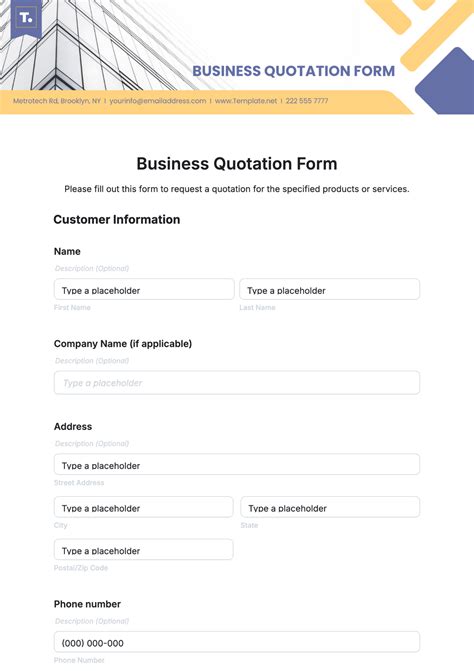 Free Business Form Templates To Edit Online