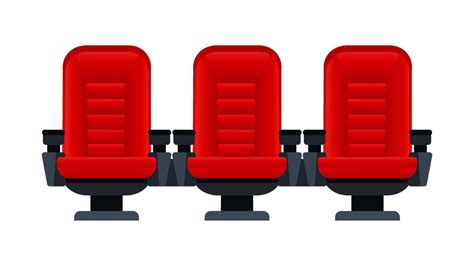 Red Movie Theater Seats For Comfortable Watching Film Cinema Chair
