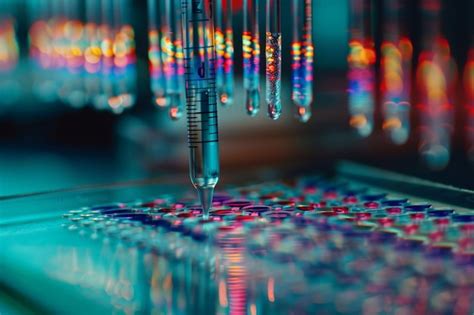 Premium Photo A Detailed Shot Of A Dna Sequencing Gel Showcasing