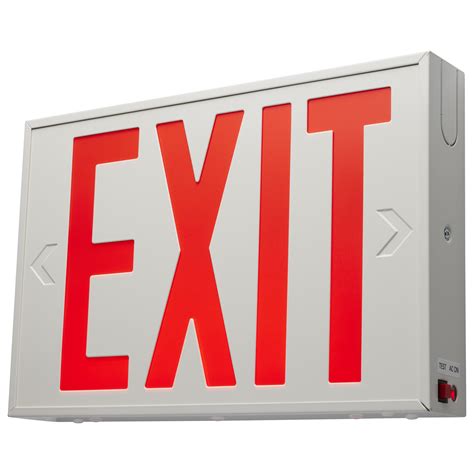 67 102 Exit Sign Red Nyc