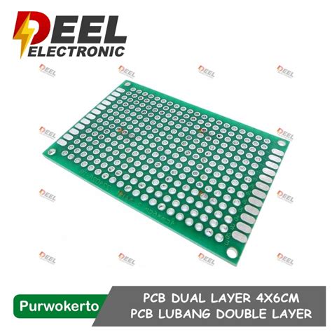 Jual Pcb Dual Layer 4x6cm Pcb Lubang Double Layer Pcb Matrix 4x6cm Fr4 Shopee Indonesia