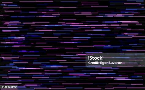 글리치 컬러 라인 동적 왜곡 효과 수평 추상 노이즈 비디오 신호 오류입니다 현대 사이버 펑크 효과 추상적인 미래 질감 벡터 그림