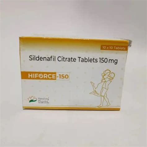 Hiforce 150 Mg Sildenafil Citrate Tablet At Rs 150box Sildenafil
