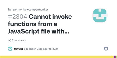 Cannot Invoke Functions From A JavaScript File With Issue Tampermonkey Tampermonkey