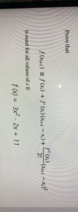 solved prove that f xi 1 f x f x xi 1 x