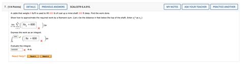 Solved 7 [1 4 Points] Details Previous Answers Scalcet9