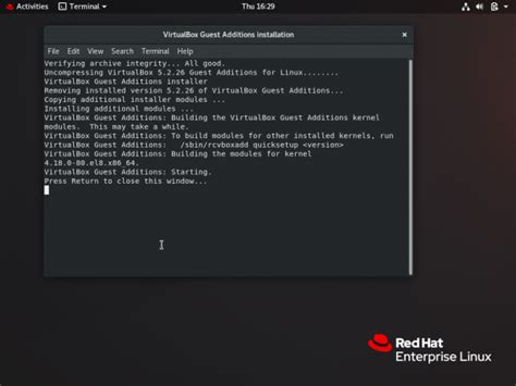 Rhel 8 Virtualbox Quick Install Red Hat Developer