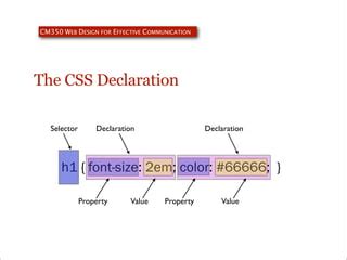 Intro To HTML Elements And CSS Declarations PPT