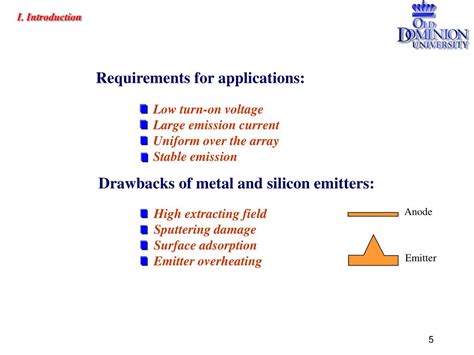 Ppt Diamond Field Emitter Arrays On Micromachined Silicon Powerpoint Presentation Id 188078