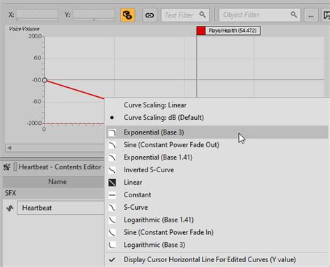 making game parameter adjustments in the graph view
