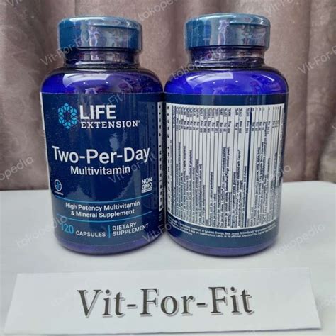 Promo Life Extension Two Per Day Multivitamin Mineral - 120 caps Diskon ...