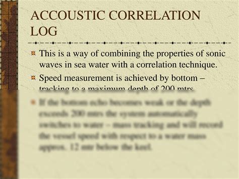 SOLUTION 6 Acoustic Correlation Log Studypool