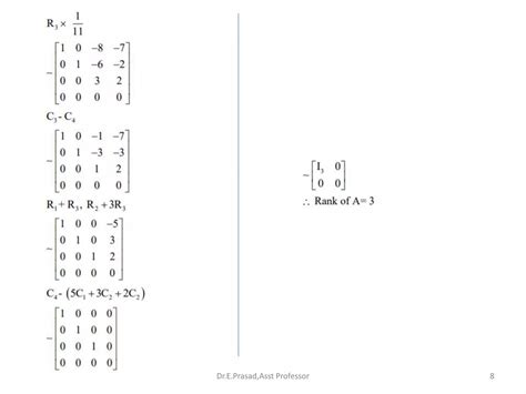 rank of matrix normal form pptx