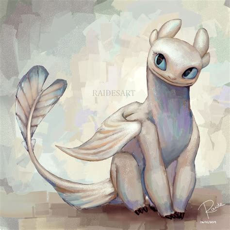 Painting Of The Light Fury I Tried A Rougher Look Where You Can See